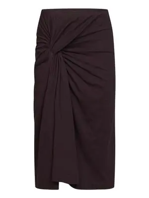 Dries Van Noten Dries Van Noten Draped Asymmetric Skirt Black