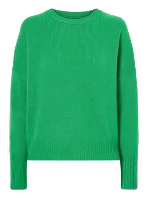 LISA YANG Ribbed Crew Neck Sweater - Green