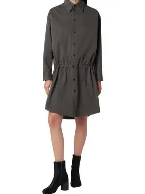 MAISON MARGIELA Drawstring-waist Shirt Mini Dress
