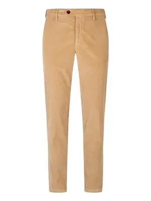Canali Corduroy Slim-fit Pants - Khaki
