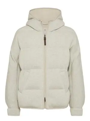 Brunello Cucinelli Padded Zip-up Jacket - Beige