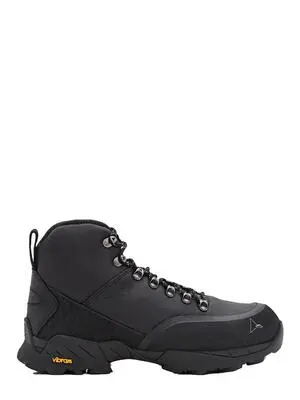 ROA Round-toe Lace-up Boots - Black
