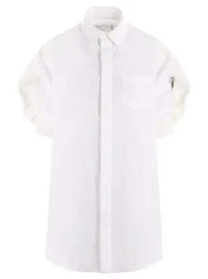 SACAI Sacai Short Puff Sleeved Mini Shirt Dress