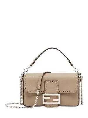 Fendi Baguette Mini Shoulder Bag - Grey