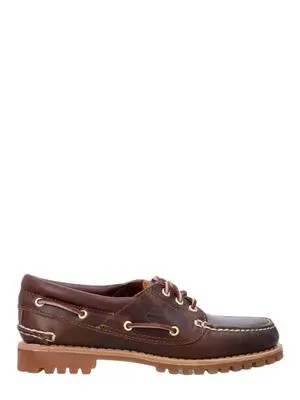 Timberland Authentic 3-eye Logo-print Boat Shoes - Brown