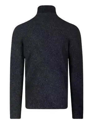 DRUMOHR Roll-neck Wool Sweater - Grey