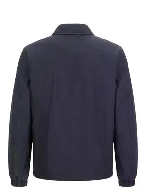 Moncler Logo-patch Button-up Jacket Blue