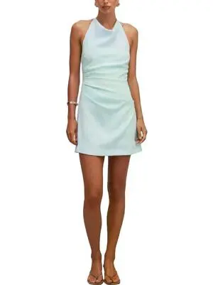 EVER NEW Tina Halter-neck Mini Dress - Blue