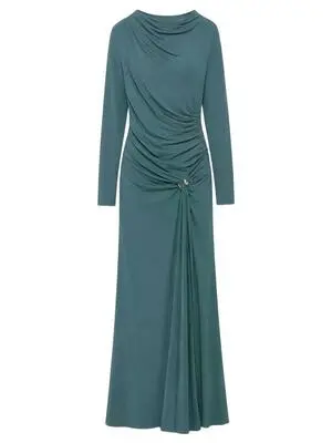 SIMKHAI Eleanora Draped Jersey Gown