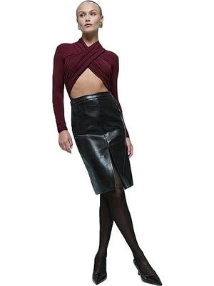 VICTORIA'S SECRET Bardot Aliyah Jersey Wrap Bodysuit