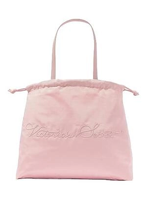 Victoria's Secret Cinched Satin Tote Bag Pink