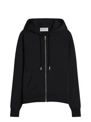 AMI Paris Adc Loopback Zip Hoodie Black