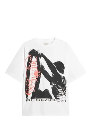 ECSTATIC RESEARCH Come Down T-shirt - White