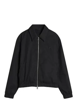 AMI Paris Cotton Adc Padded Zipped Jacket - Black