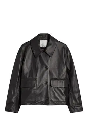 You Must Create Edge Leather Jacket - Brown