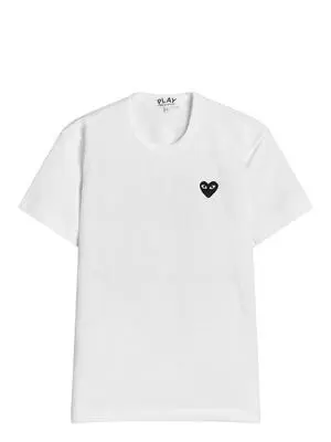 Play Comme Des Garcon Black Heart T-shirt - White