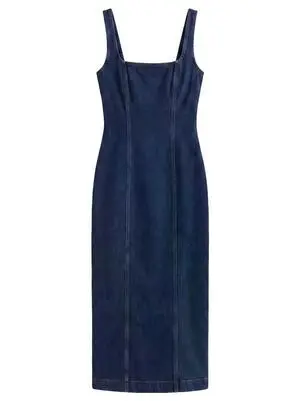 REFORMATION Gladys Denim Midi Dress - Blue
