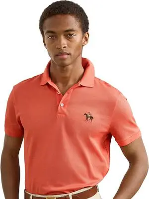 Ralph Lauren Custom Slim Fit Piqué Polo Shirt Melon