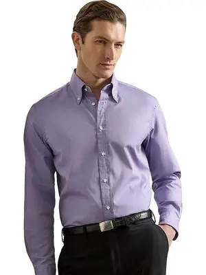 Ralph Lauren Washed Pinpoint Oxford Shirt - Lavender