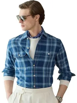Ralph Lauren Plaid Twill Shirt - Blue Multi