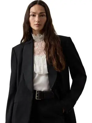 Ralph Lauren Sutton Grain De Poudre Tuxedo Jacket - Black