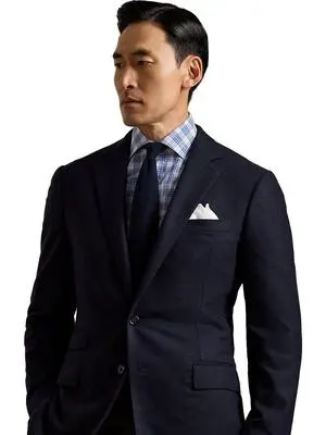 Ralph Lauren Kent Hand-tailored Flannel Sport Coat - Navy