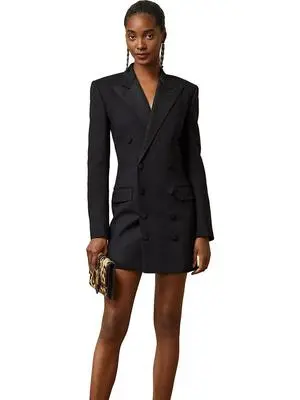 Ralph Lauren Cottrell Double-breasted Cocktail Dress - Black