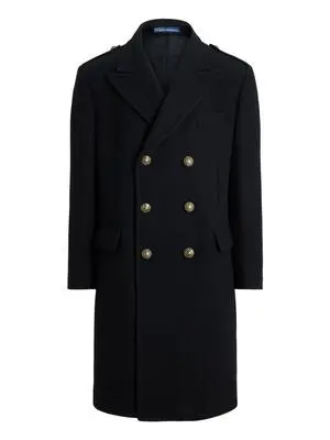 Ralph Lauren Melton Wool-blend Topcoat - Black