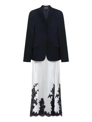 Simkhai Hagar Lace-trim Gown Black