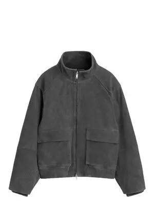 Cos Corded Suede Padded Jacket - Gray