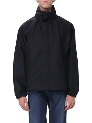Gucci Monogram Cotton Canvas Windbreaker Jacket With Packable Hood And High Neck - Black