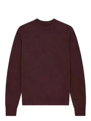 Emporio Armani Crew-neck Ribbed-trim Sweater - Red