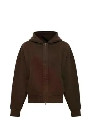 ENTIRE STUDIOS Thermal Zip-up Hoodie - Brown