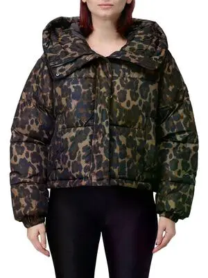 SAVE THE DUCK Leopard-print Puffer Jacket