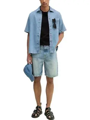 Marc O'polo Faded Denim Shorts - Blue