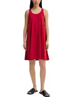 Marc O'polo Scoop-neck Sleeveless A-line Mini Dress - Red