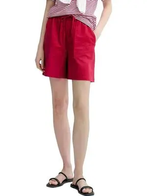 Marc O'polo Drawstring Patch-pocket Shorts - Red