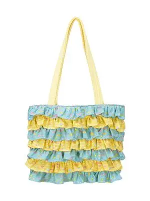 C&F HOME Fizzy Ruffle Tote - Blue