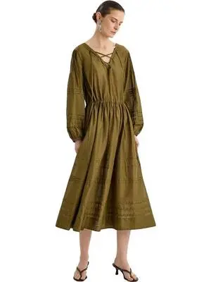 Merlette Leonora Dress - Olive