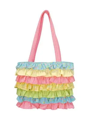 C&F HOME Fiesta Ruffle Tote - Blue