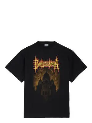Balenciaga Sacré Coeur Oversized T-shirt - Black