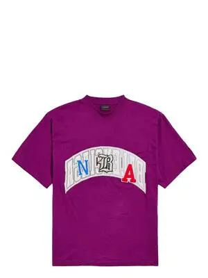 Balenciaga Nba Collaboration Oversized T-shirt - Violet