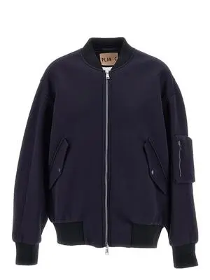 Plan C BOMBER CON ZIP Blue