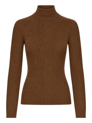 ROBERTO COLLINA Turtleneck Sweater Brown