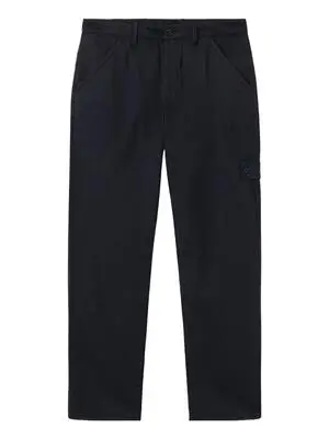 Stone Island Regular-fit Chino Trousers With Pockets - Black