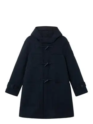 Stone Island Loose-fit Duffle Coat With Toggle Buttons - Blue