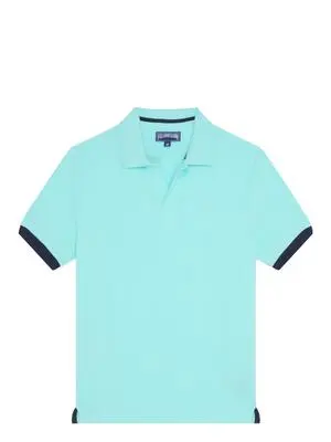 Vilebrequin Contrast Trim Organic Polo Shirt - Blue