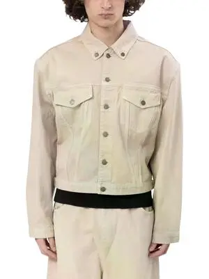 ENTIRE STUDIOS Shrunken Denim Jacket - Neutrals