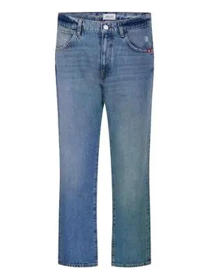 AMISH SUPPLIES Distressed Straight-leg Jeans - Blue