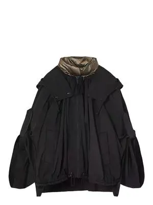 PSOPHIA Quilted Layered Jacket - Black